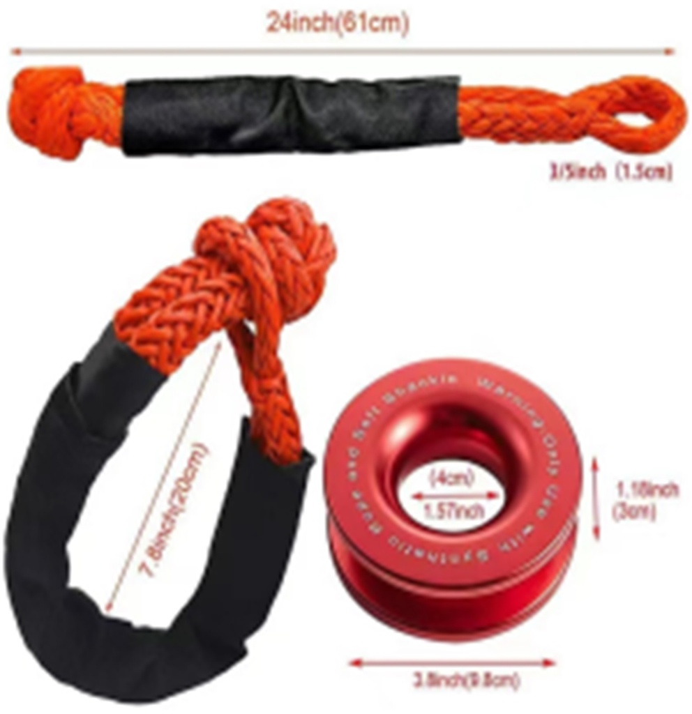 WA3603 - soft shackle rope and recovery ring set | ALWASM MARINE